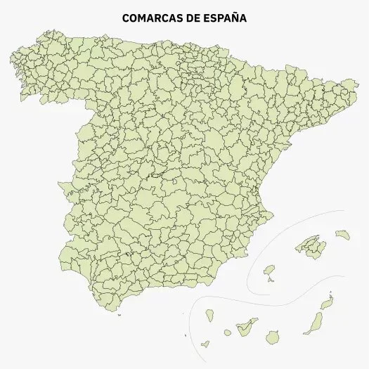 Comarcas de España | Mapa por Provincias [Actualizado 2022]
